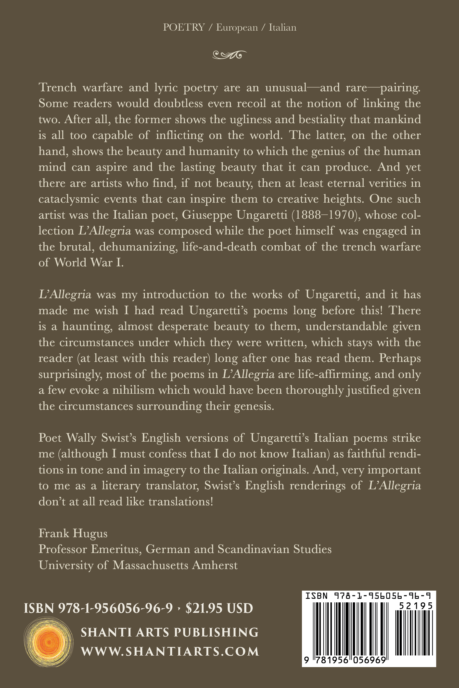 L'Allegria, poems by Giuseppe Ungaretti \ translation from Italian by ...